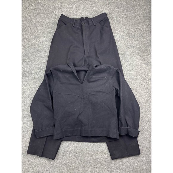 Jackets & Coats | Vintage Us Navy Wool Undress Jumper Pants Set Mens 38 ...